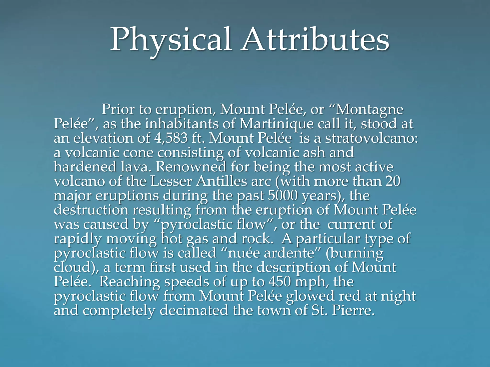 Mount pelee | PPTX