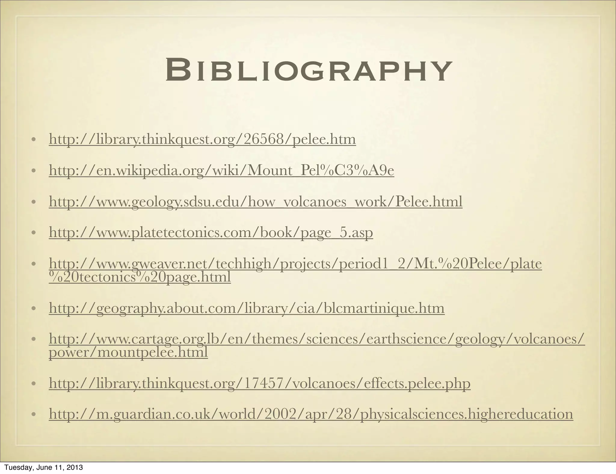 Mount pelee science project | PDF