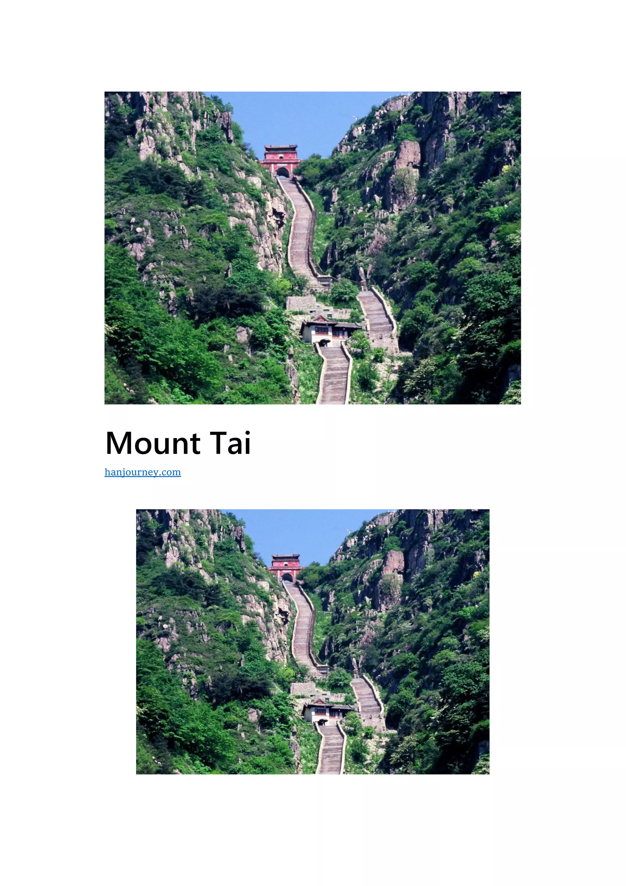 Mount tai | PDF