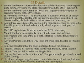 Mount tambora | PPTX