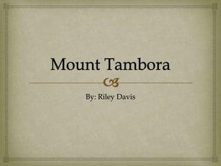 Mount tambora | PPT
