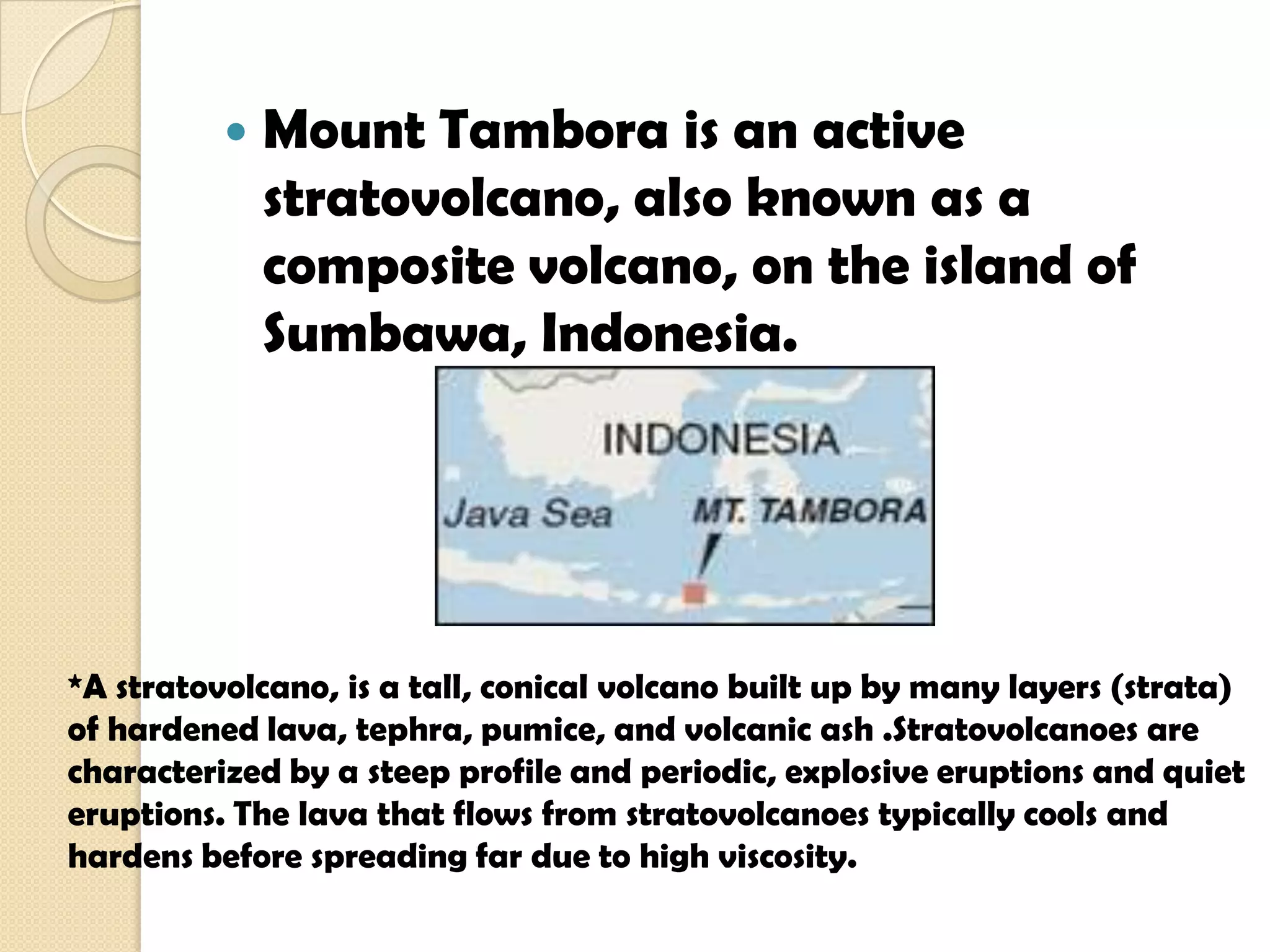 Mount tambora | PPTX