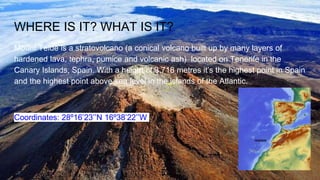 Mount teide | PPTX | Geology | Science