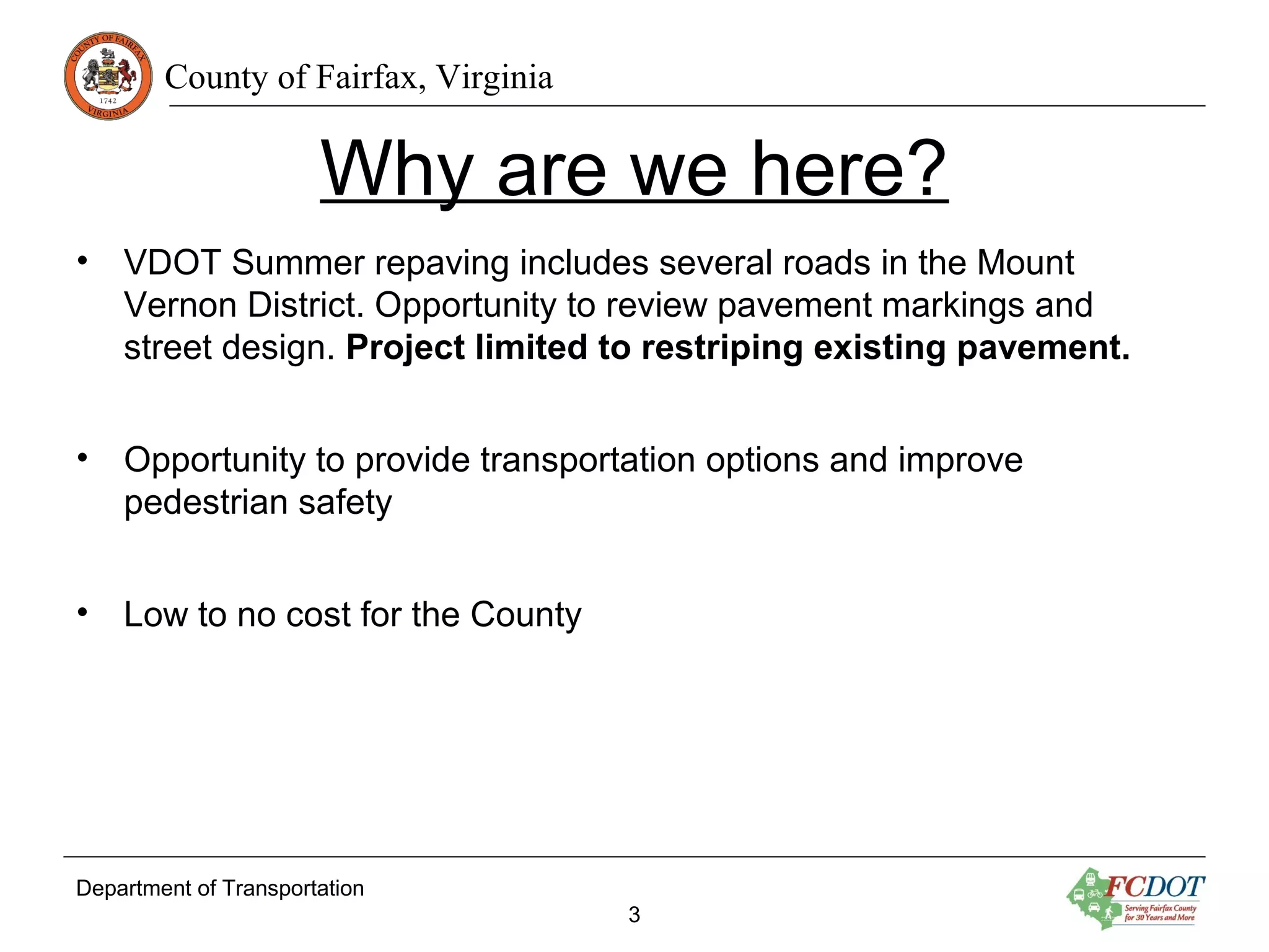 Proposed Bicycle Facilities-VDOT Summer 2015 Repaving: Mount Vernon ...