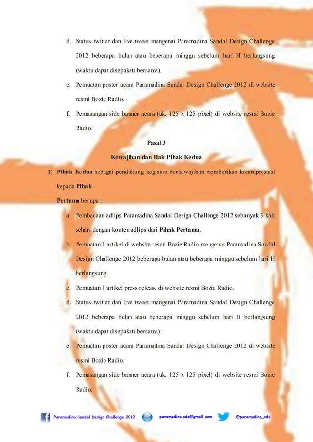 MoU Media Partner bersama Universitas Paramadina Jakarta | PDF