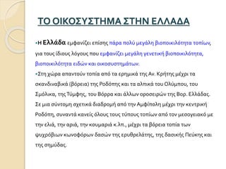 Το οικοσυστημα μας | PPTX