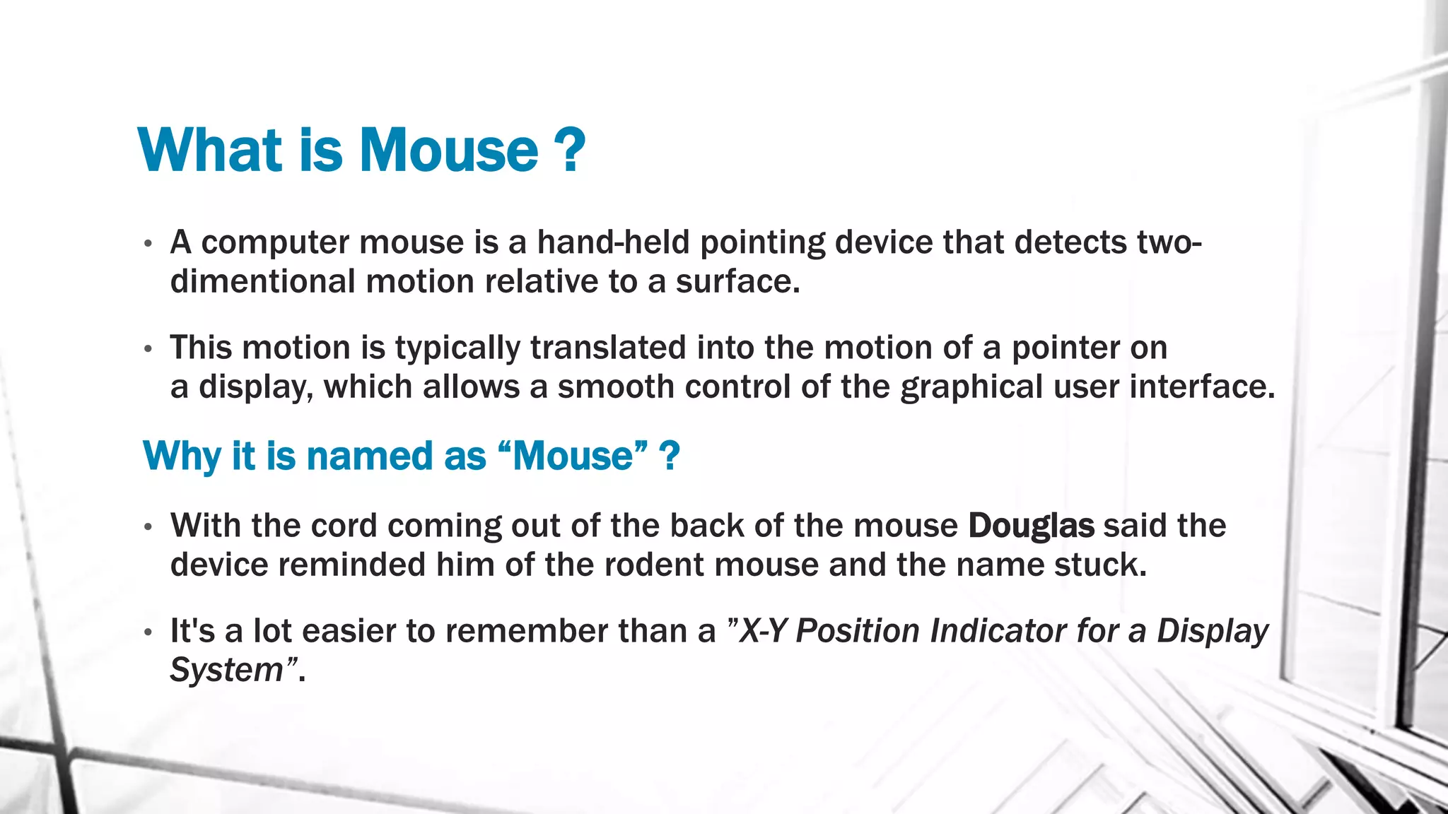 Presentation on Computer Mouse | PPTX