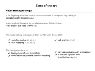 Mouse tracking technique and mouse patterns | PPT