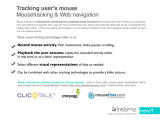 Mouse tracking technique and mouse patterns | PPT