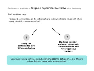 Mouse tracking technique and mouse patterns | PPT