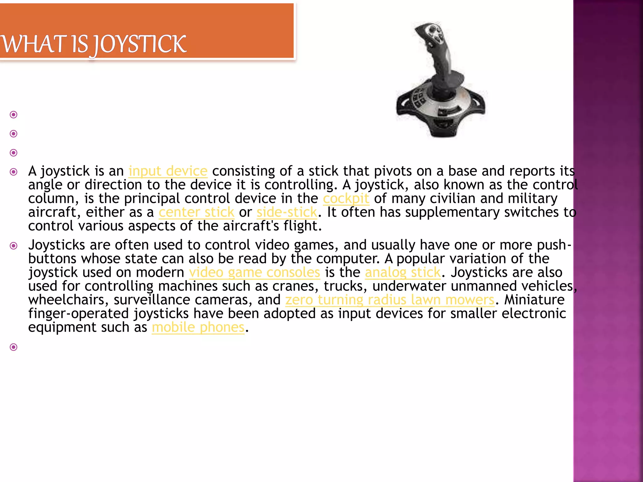 Mouse and joystick | PPTX