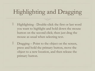 Mouse and Keyboard | PPT