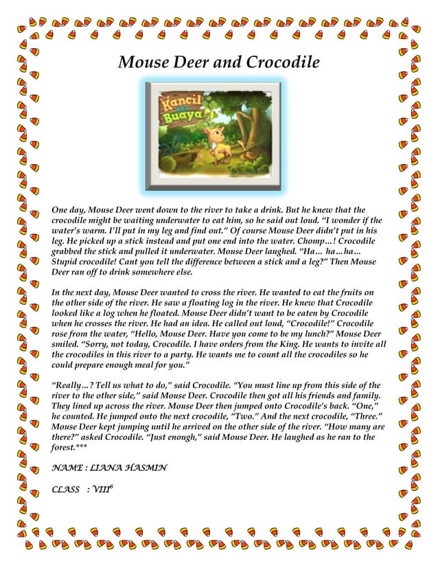 Mouse deer and crocodile | DOTX