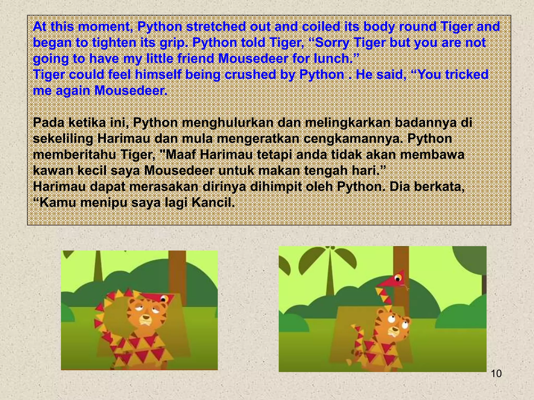 Mousedeer and Tiger - A Sang Kancil Story with Lessons to Learn (Eng ...