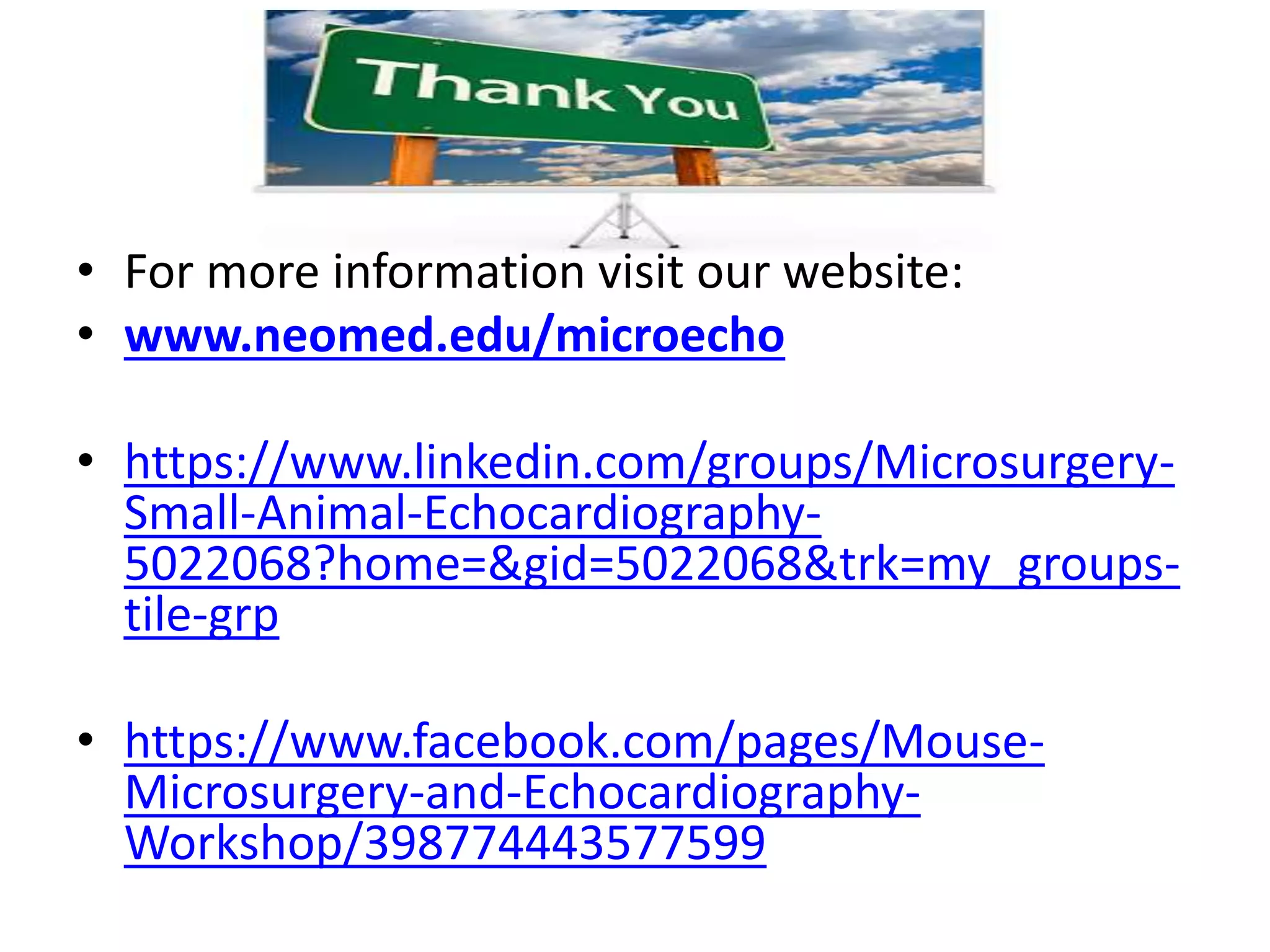 Mouse echocardiography, echo guided intraventricular and ...