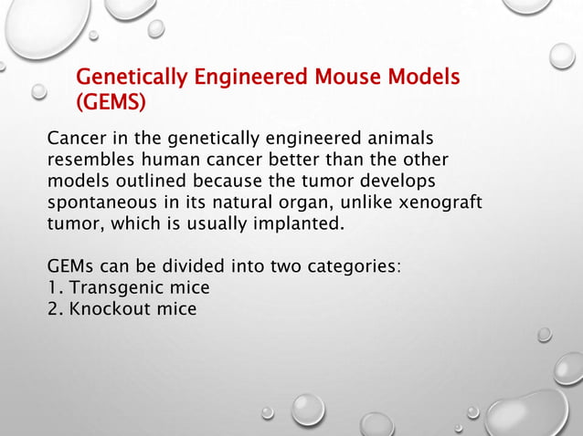 Mouse models of colorectal cancer | PPTX