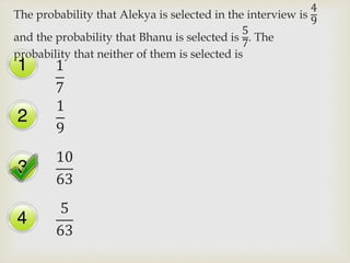 Mouse multiple probability | PPSX