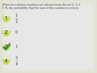 Mouse multiple probability | PPSX
