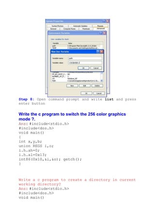 Mouse programming in c | DOCX