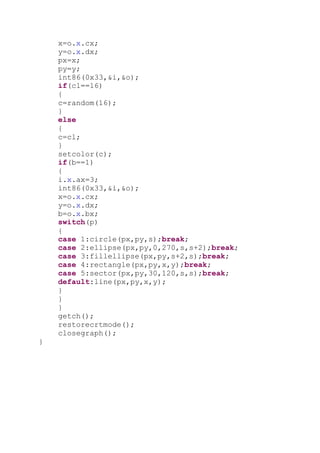 Mouse programming in c | DOCX