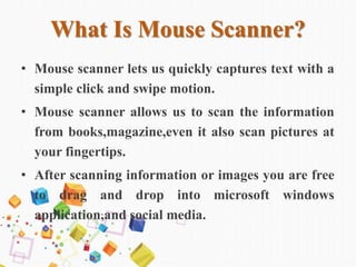 Mouse scanner | PPT