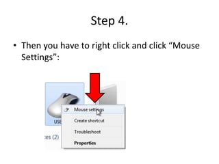 Mouse settings | PPTX