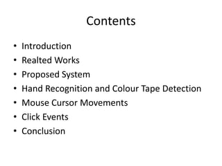 Mouse simulation using coloured tape | PPT