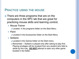 MOUSE SKILLS FOR BEGINNERS.pptx