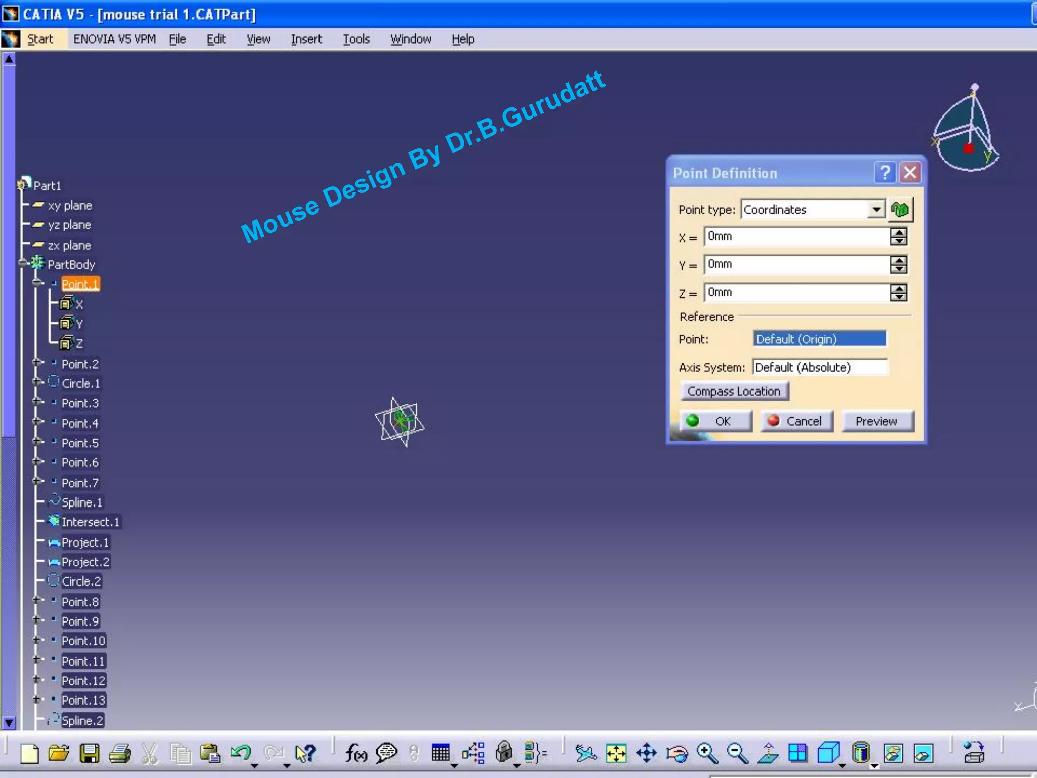 Mouse tutorials/design -Using CATIA Wireframe and Surface Design ...