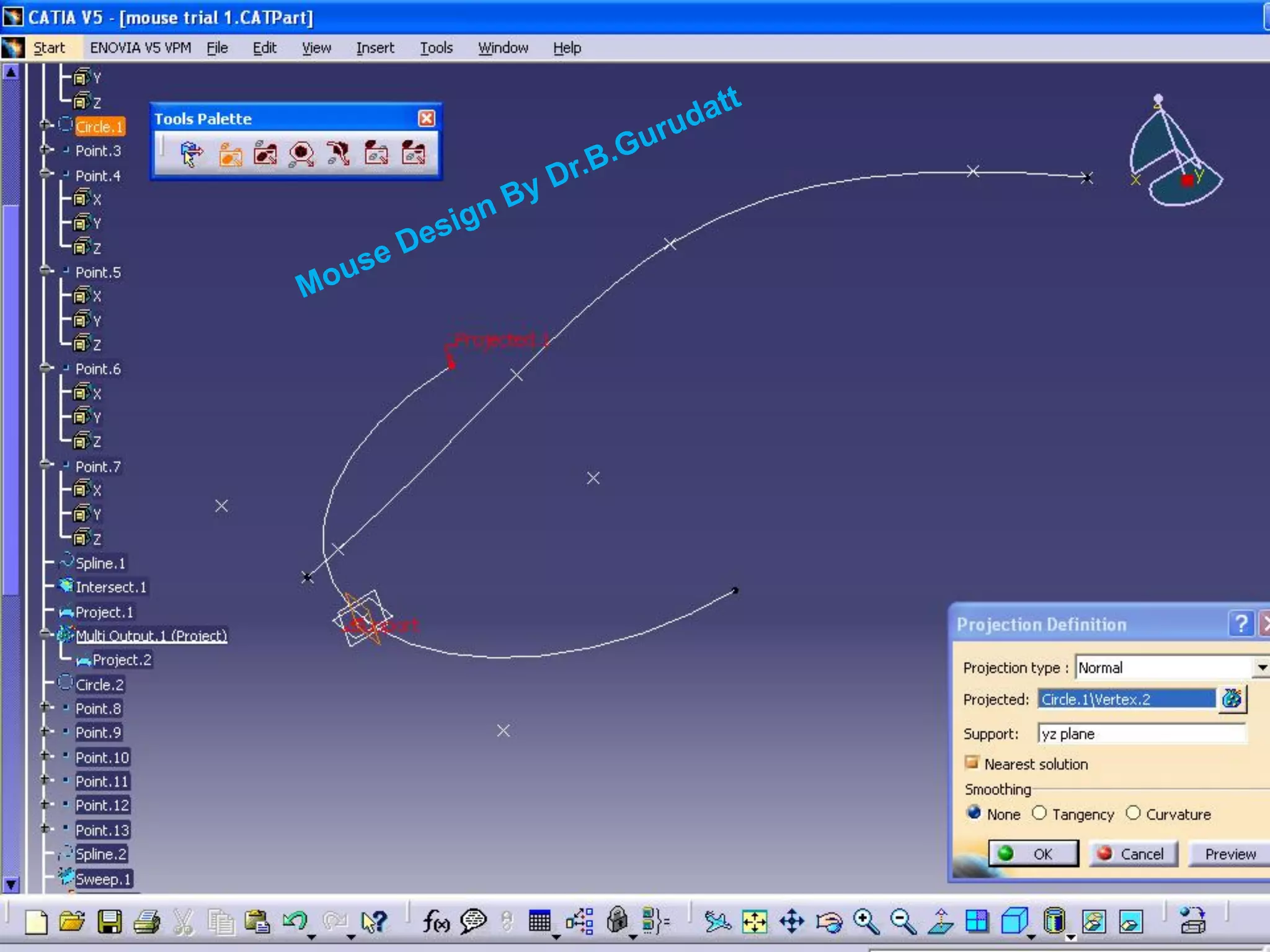 Mouse tutorials/design -Using CATIA Wireframe and Surface Design-Exercise -1 | PPT