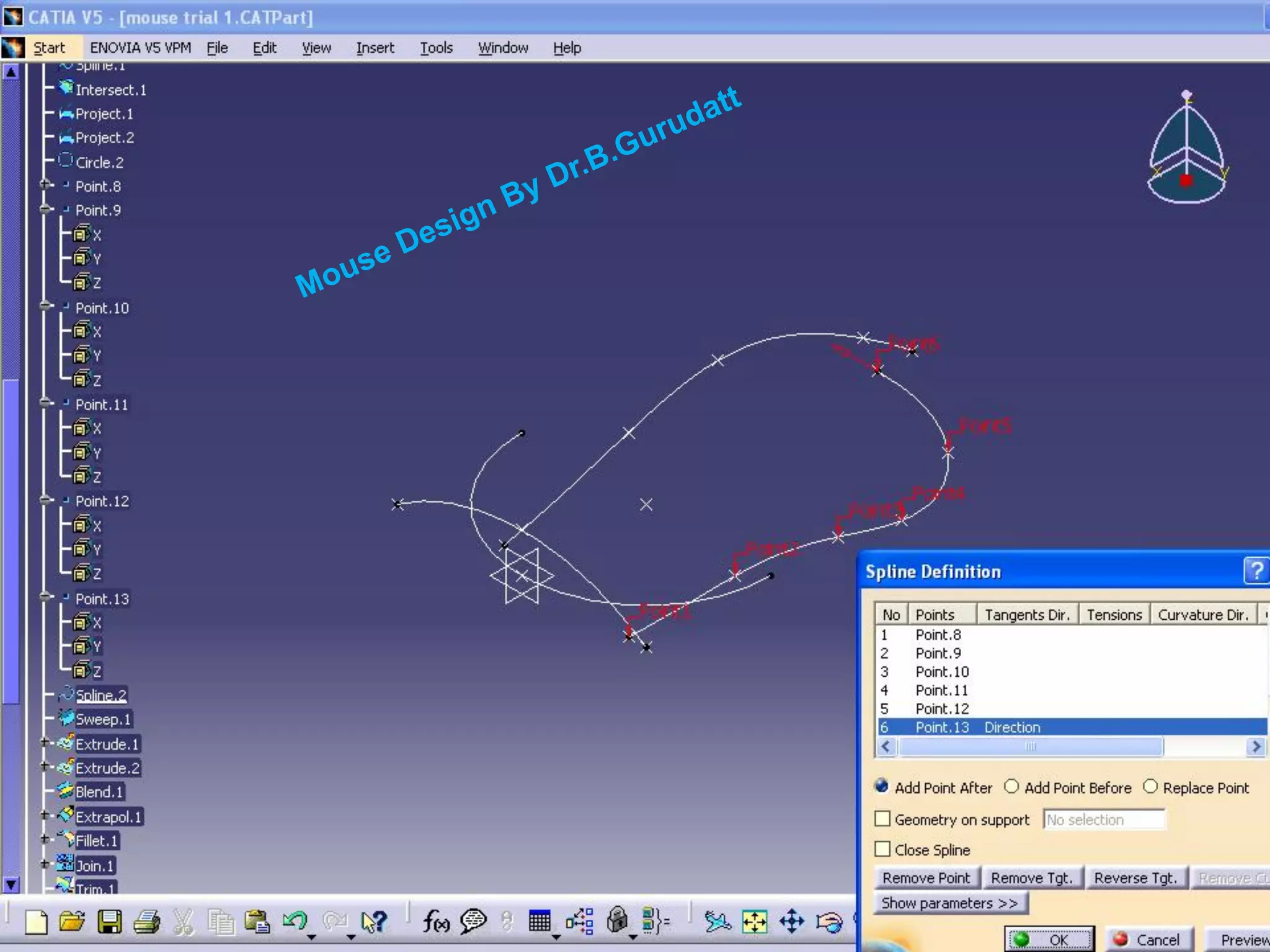 Mouse tutorials/design -Using CATIA Wireframe and Surface Design-Exercise -1 | PPT