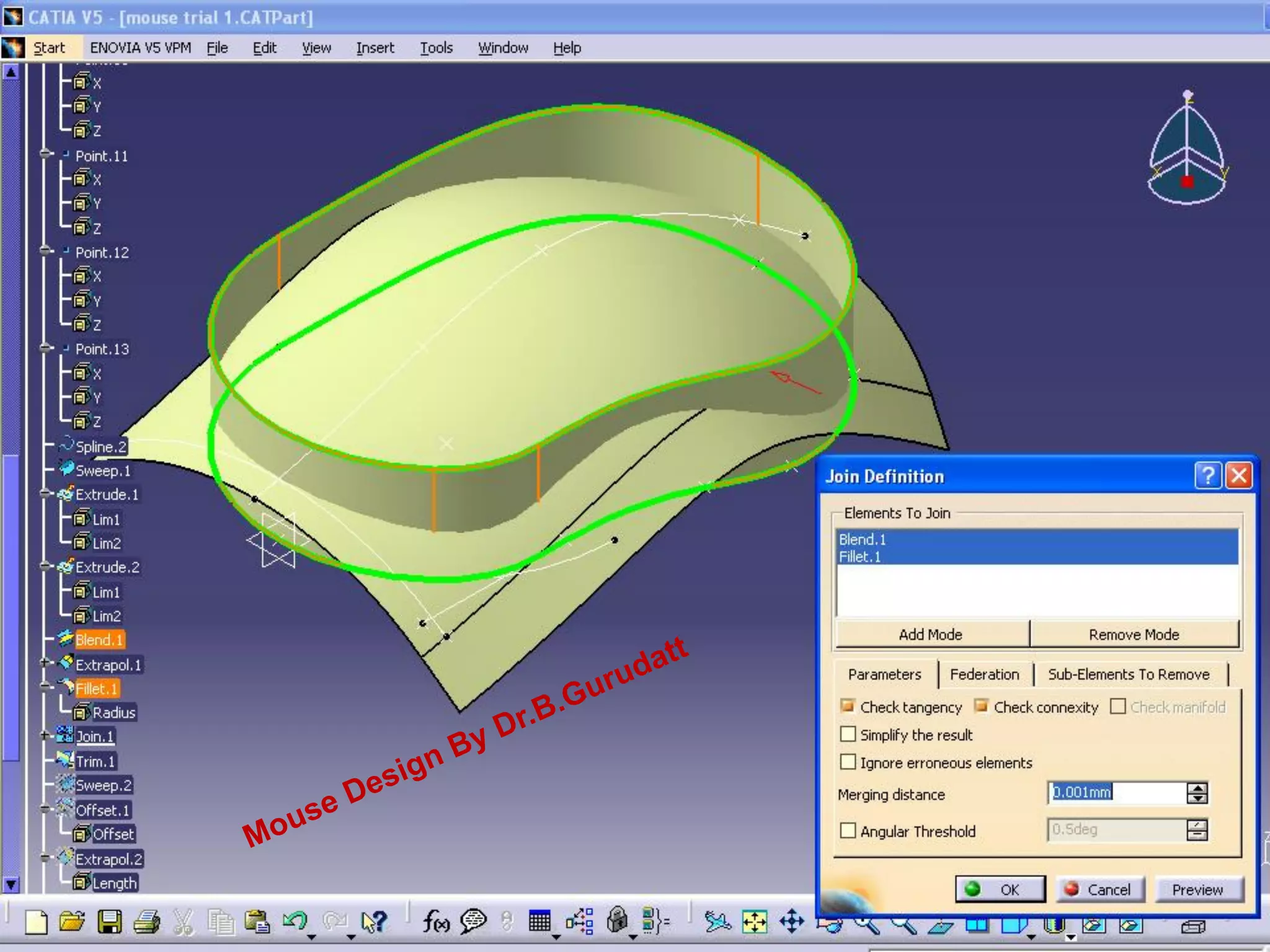 Mouse tutorials/design -Using CATIA Wireframe and Surface Design-Exercise -1 | PPT