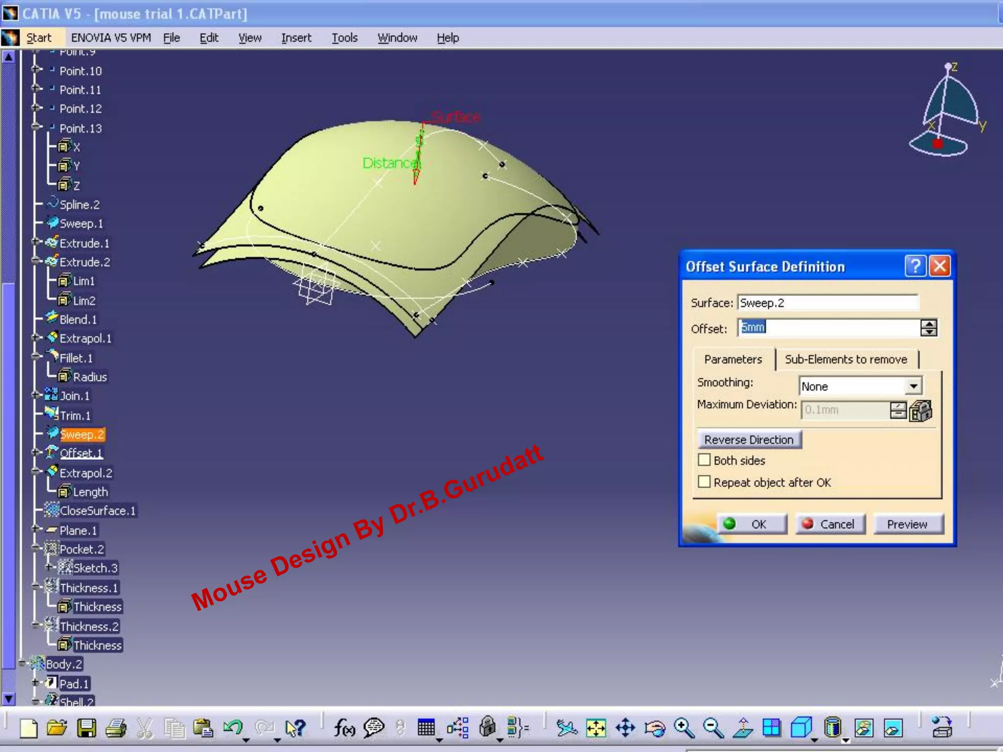 Mouse tutorials/design -Using CATIA Wireframe and Surface Design-Exercise -1 | PPT
