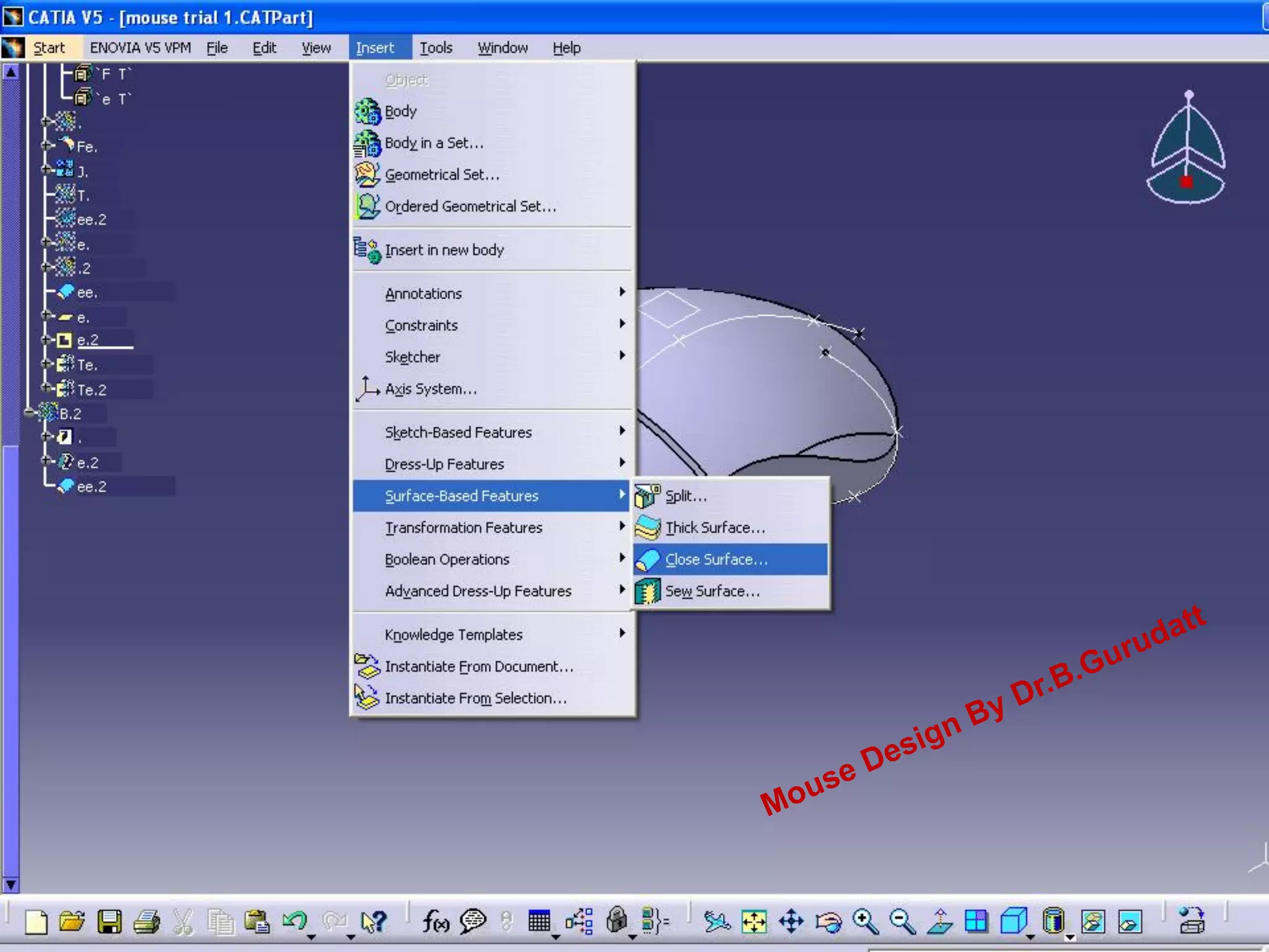Mouse tutorials/design -Using CATIA Wireframe and Surface Design-Exercise -1 | PPT