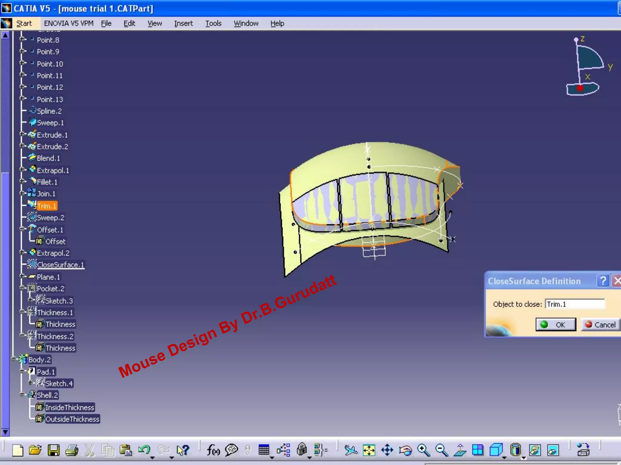 Mouse tutorials/design -Using CATIA Wireframe and Surface Design-Exercise -1 | PPT