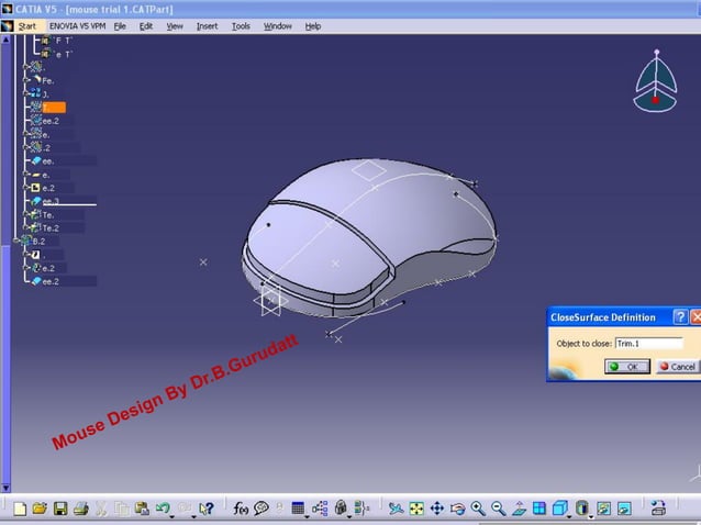 Mouse tutorials/design -Using CATIA Wireframe and Surface Design ...