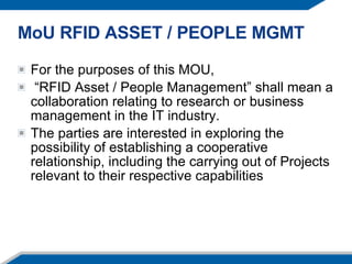 MoU for DAS Networks & Info Dominion | PPT | Business | Business and Finance