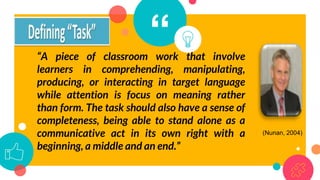 Task-Based Language Teaching (TBLT) | PPTX
