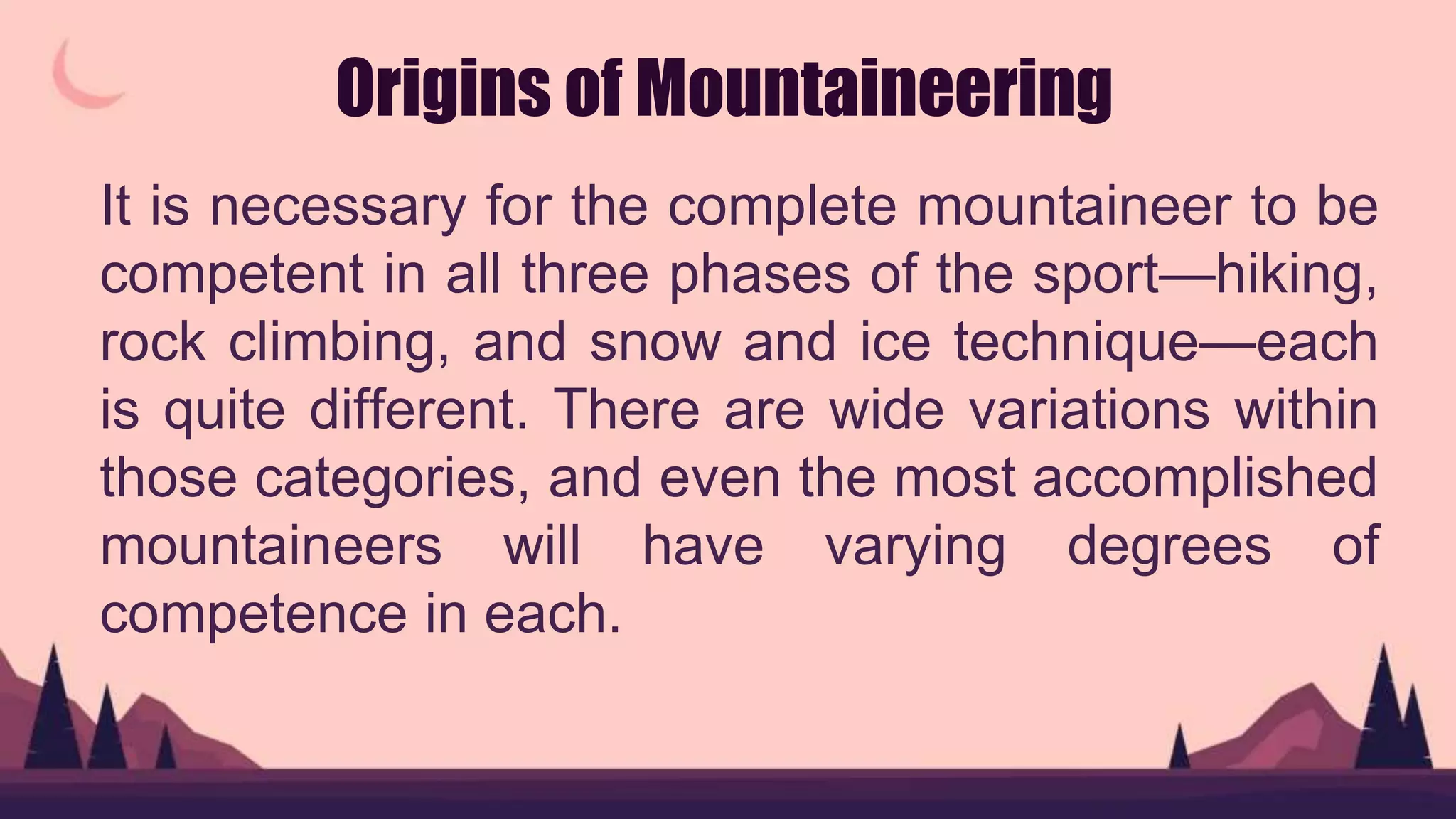 Mountaineering | PPTX