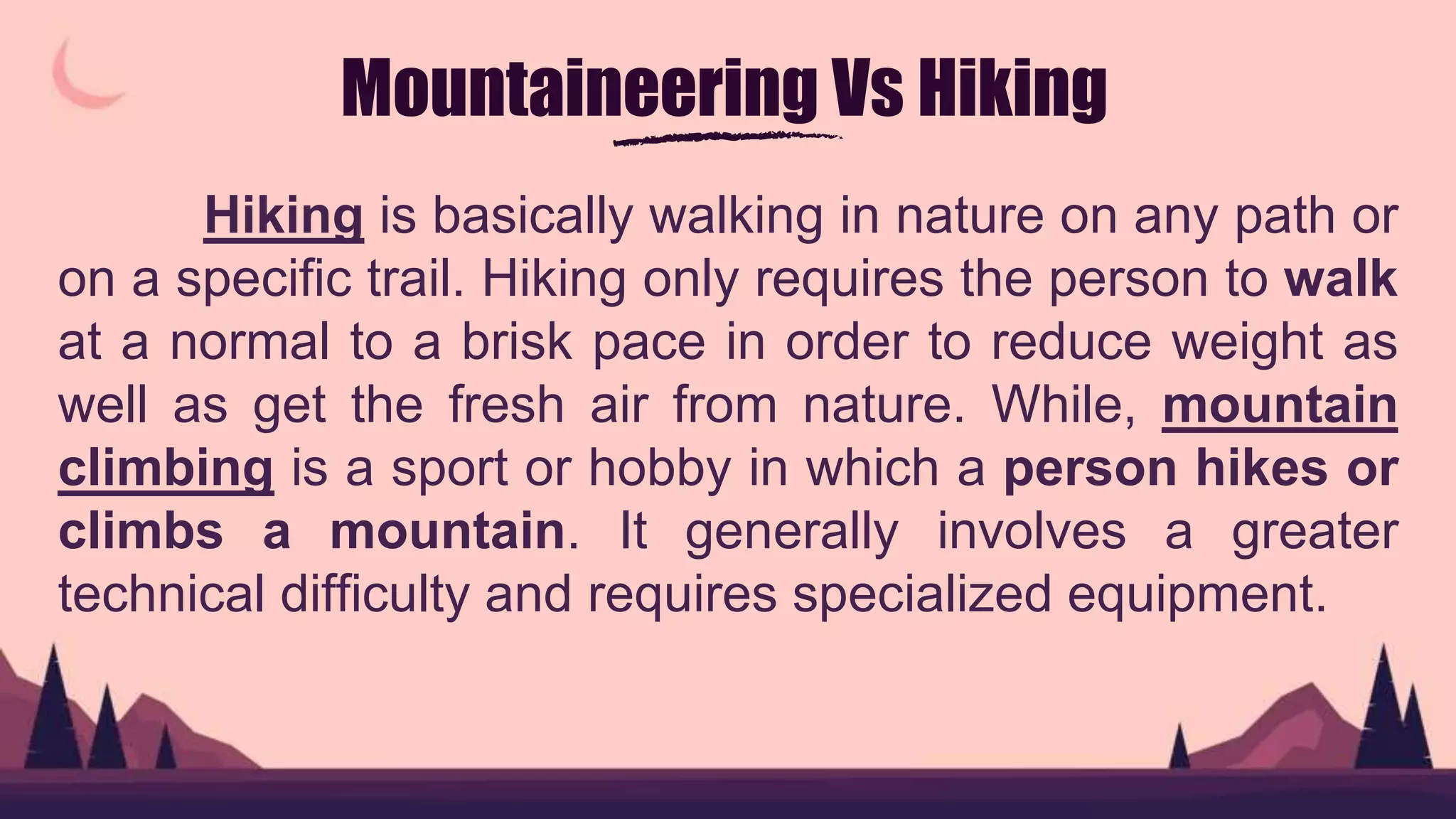 Mountaineering | PPTX