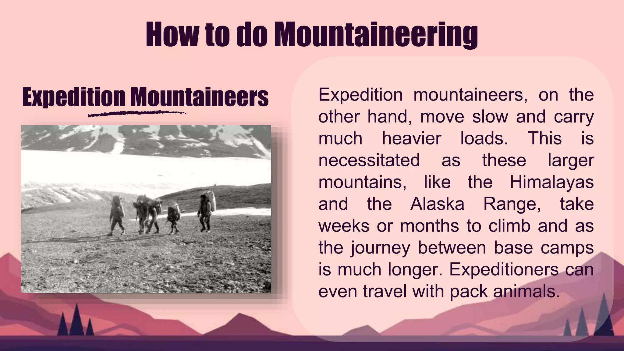 Mountaineering | PPTX