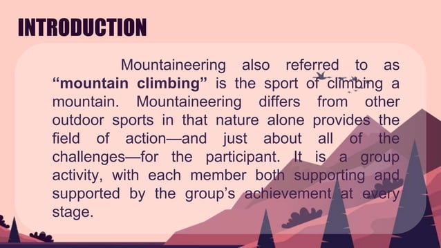 Mountaineering | PPTX