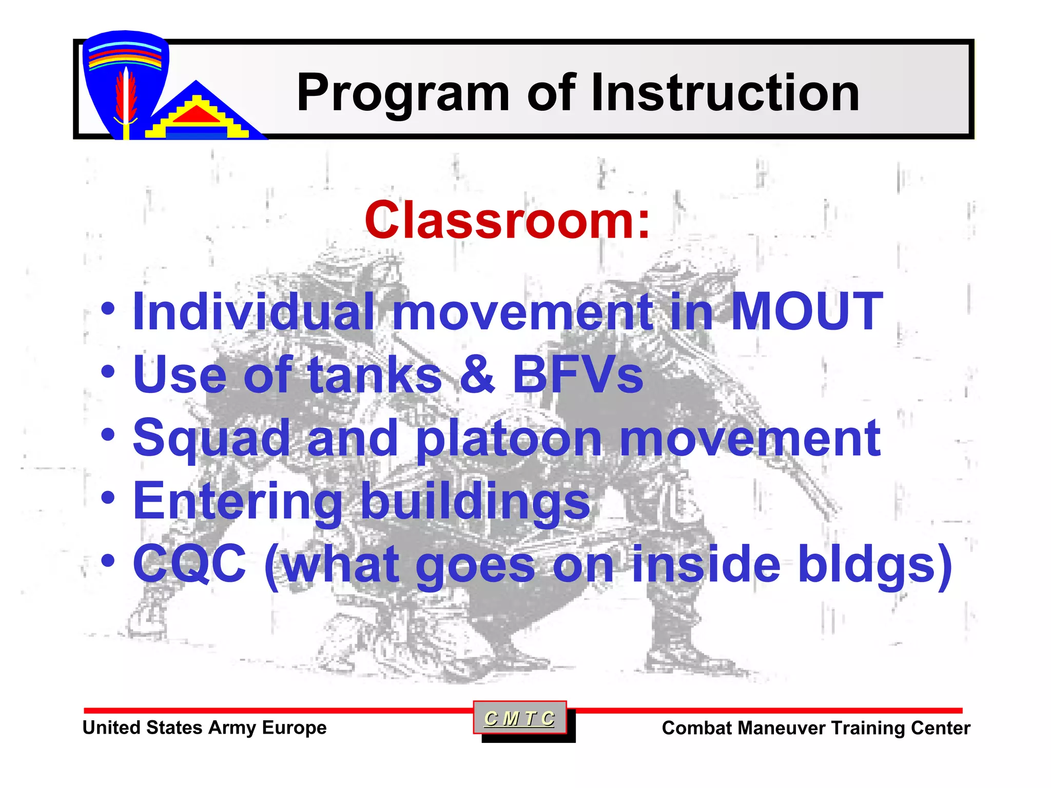 Mout Close Qtrs Combat Class[1] | PPT