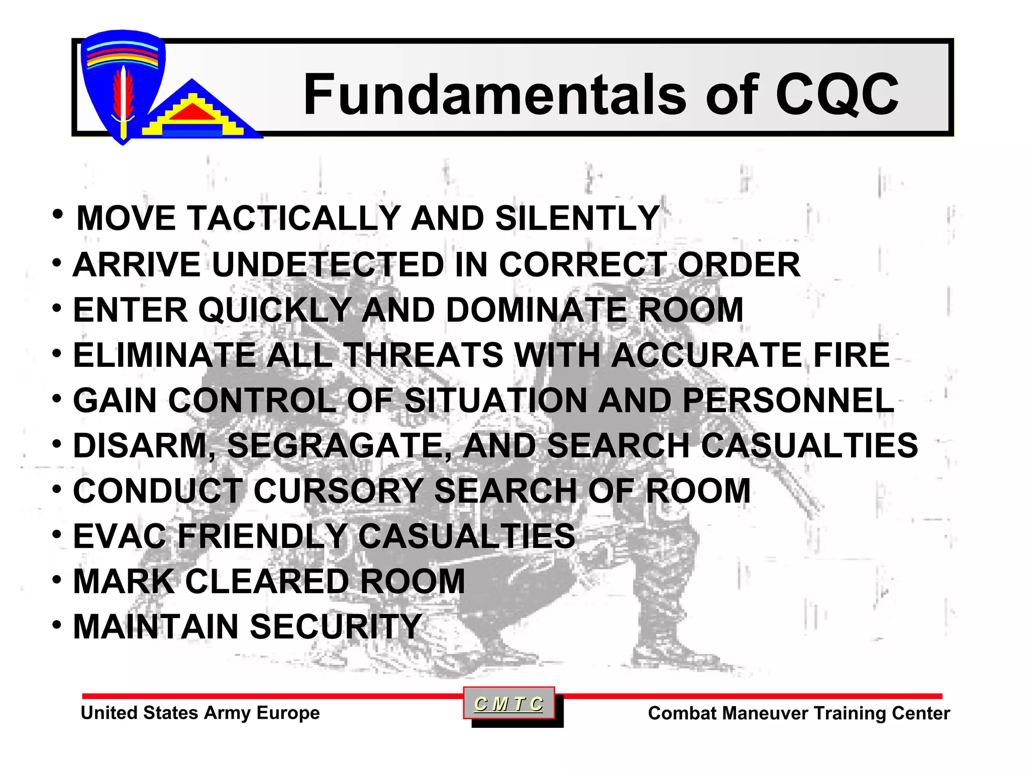 Mout Close Qtrs Combat Class[1] | PPT