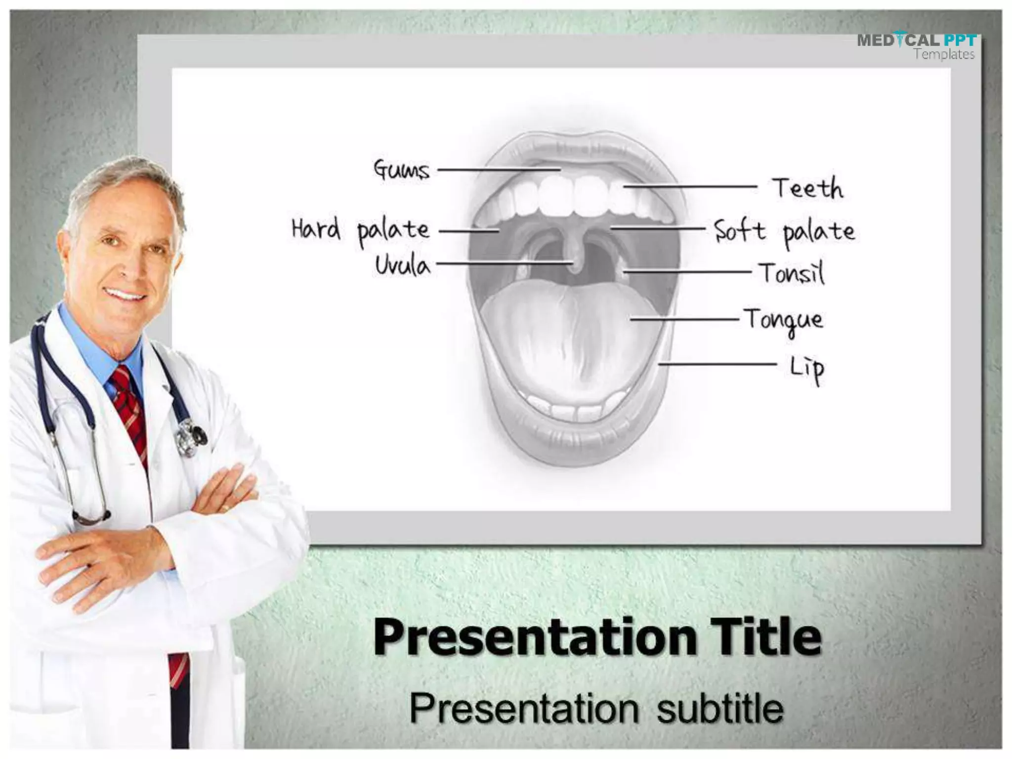 Mouth Anatomy PowerPoint Template | PPTX