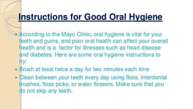 Mouth and oral hygiene care | PPTX