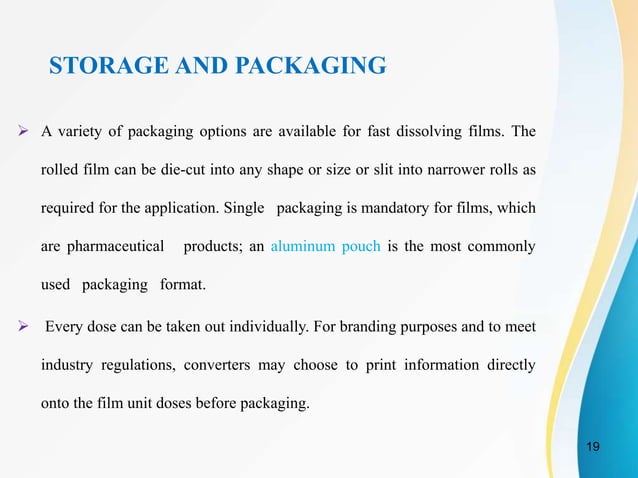 Mouth dissolving films | PPTX