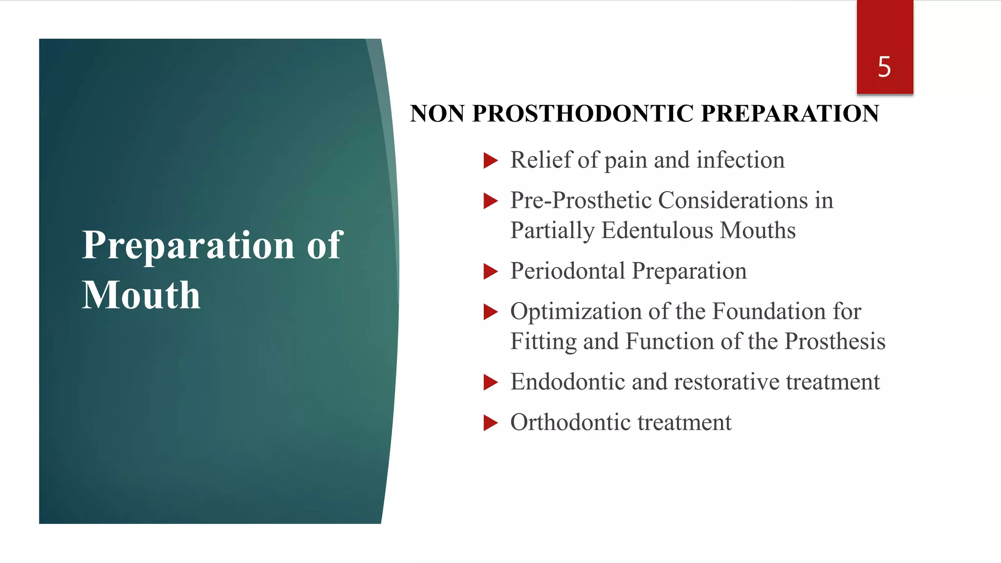 MOUTH PREPARATION FOR REMOVABLE PARTIAL DENTURES.pptx