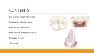 MOUTH PREPARATION IN CAST PARTIAL DENTURES | PPTX