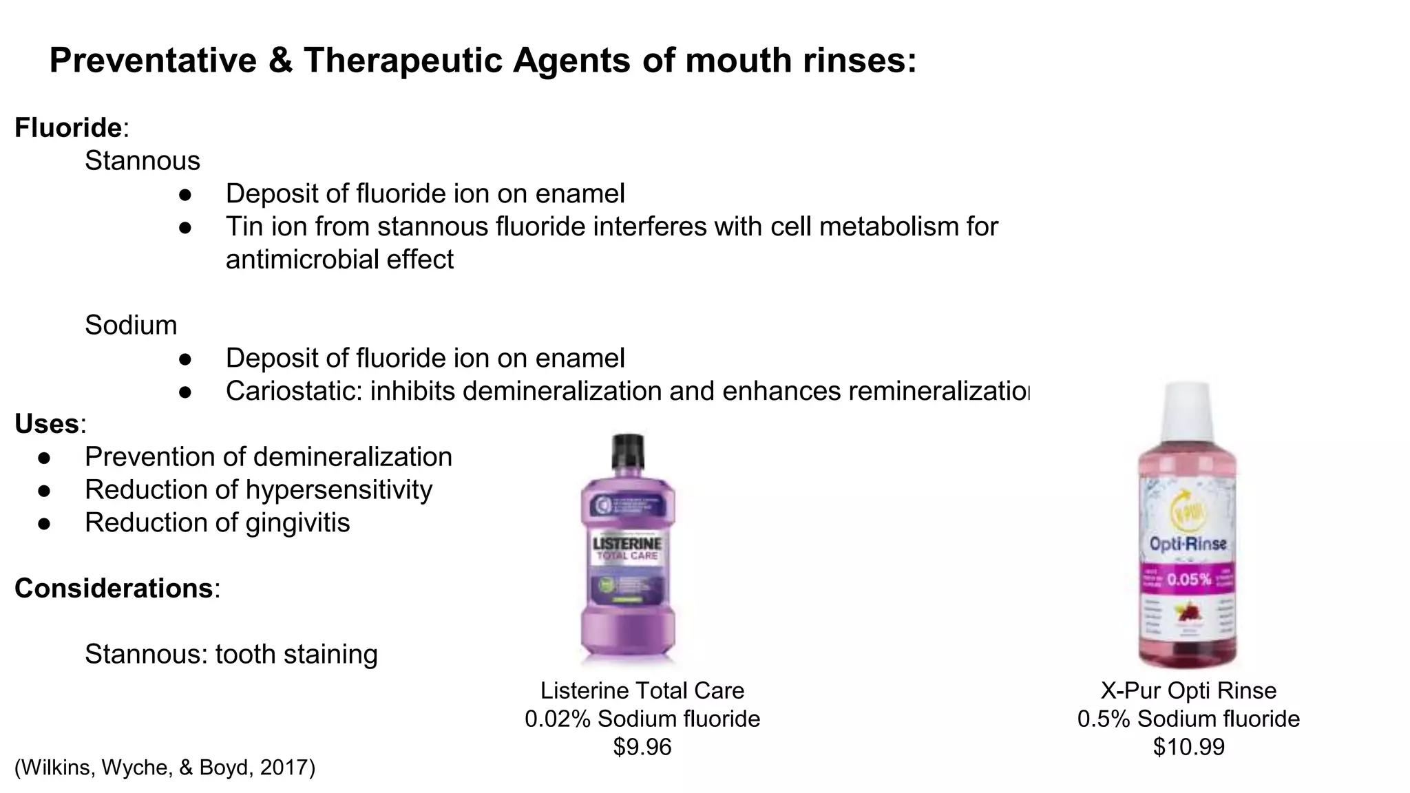 Mouth rinses for self-care seminar | PPTX
